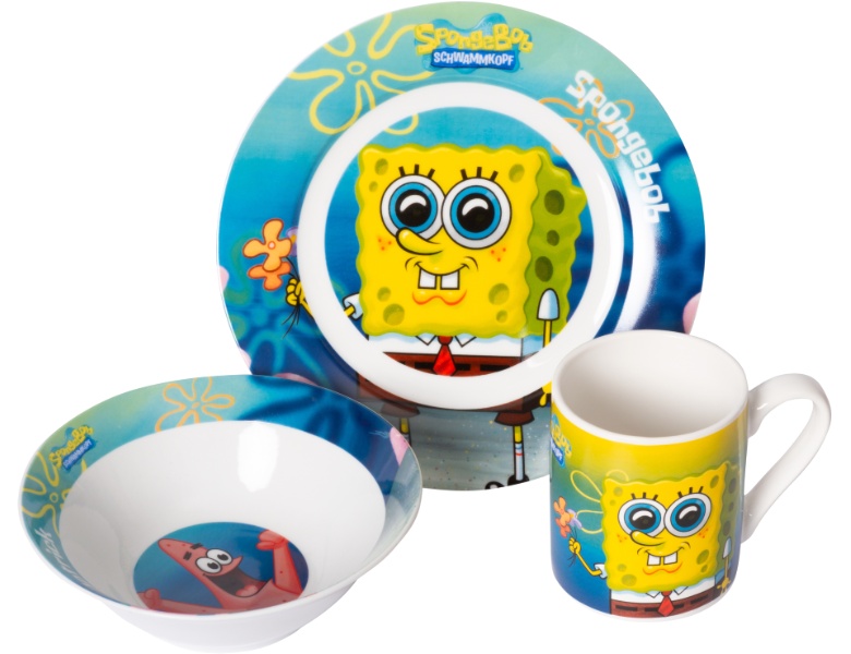 United Labels Frühstückset SpongeBob 3Teile | Essen & Trinken
