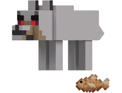 Mattel Minecraft Craft-A-Block Hostile Wolf 8cm | Actionfiguren