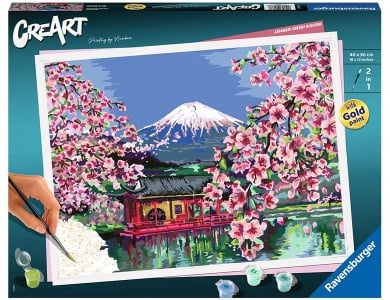 Ravensburger CreArt Japanische Kirschblüten | Malen nach Zahlen