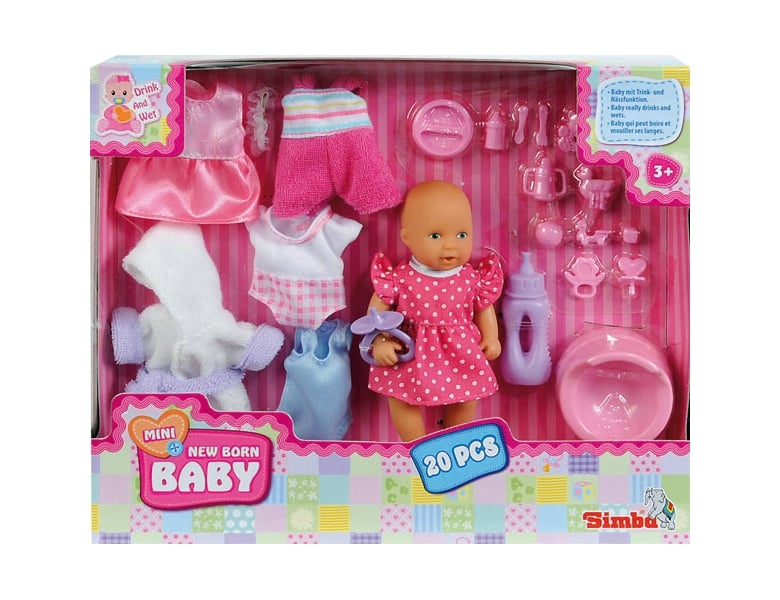 Simba Puppe Mini Baby Kleider Set | Spielpuppen