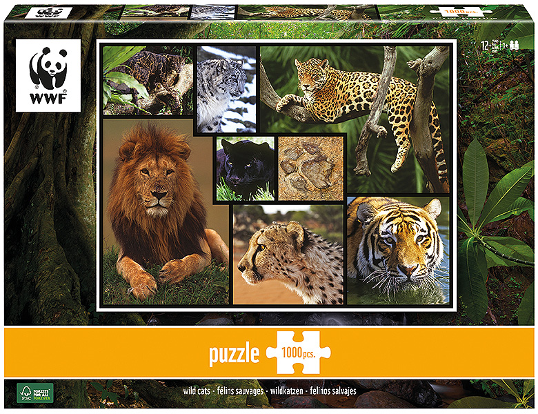 Ambassador Puzzle WWF Wildkatzen 1000Teile | Puzzle 1000 Teile