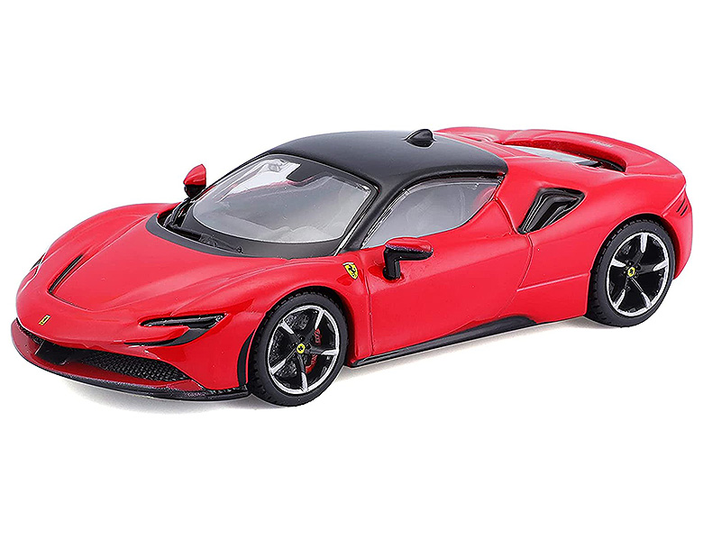 Bburago 1:43 Ferrari Signature SF90 Stradale Rot | Die-Cast Modelle