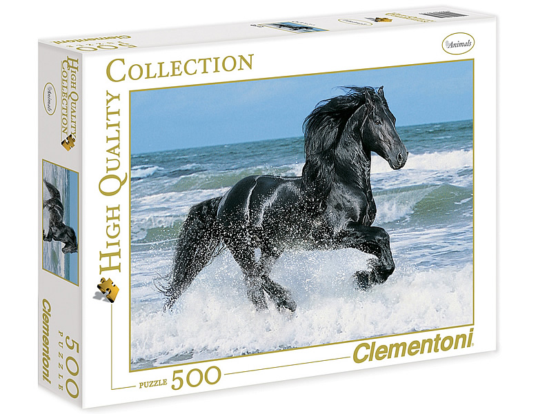 Clementoni Puzzle High Quality Collection Black Horse 500Teile | Puzzle ...