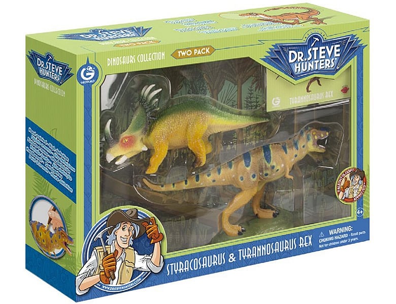 Geoworld Dr. Steve Hunters T-Rex & Styracosaurus | Dinosaurier