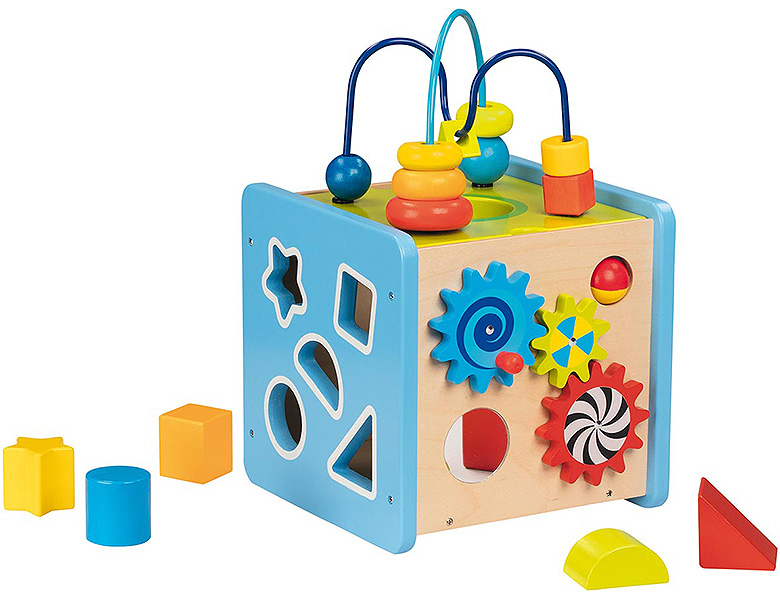 Goki Baby Activity- Und Motorikwürfel | Motorikschleifen