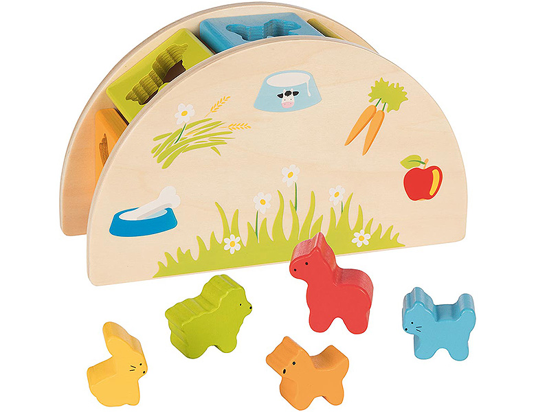 Goki Baby Sortierbox Wer frisst was | Stecken & Sortieren