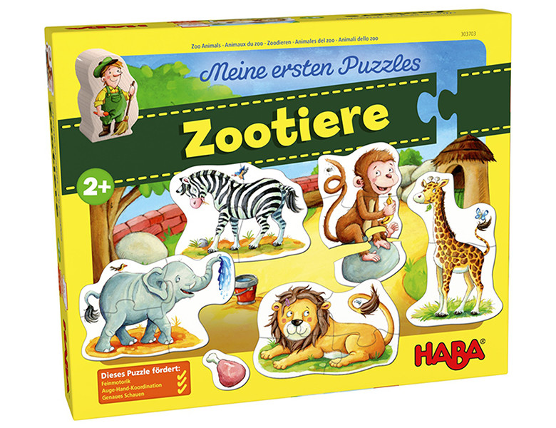 HABA Puzzle Zootiere 20Teile | Kleinkind-Puzzle