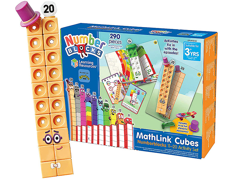 Learning Resources Numberblocks MathLink-Steckwürfel Aktivitätsset11-20 ...