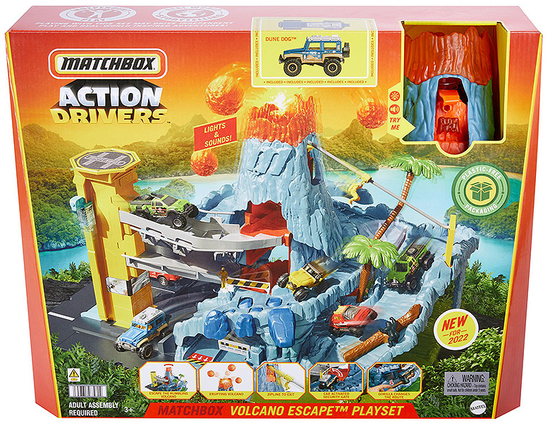 Matchbox Action Drivers Volcano Playset | Spielgarage / Parkhaus