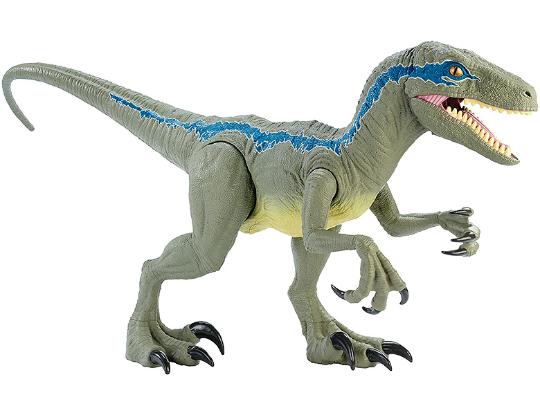Mattel Dino Rivals Jurassic World Riesendino Velociraptor Blue ...