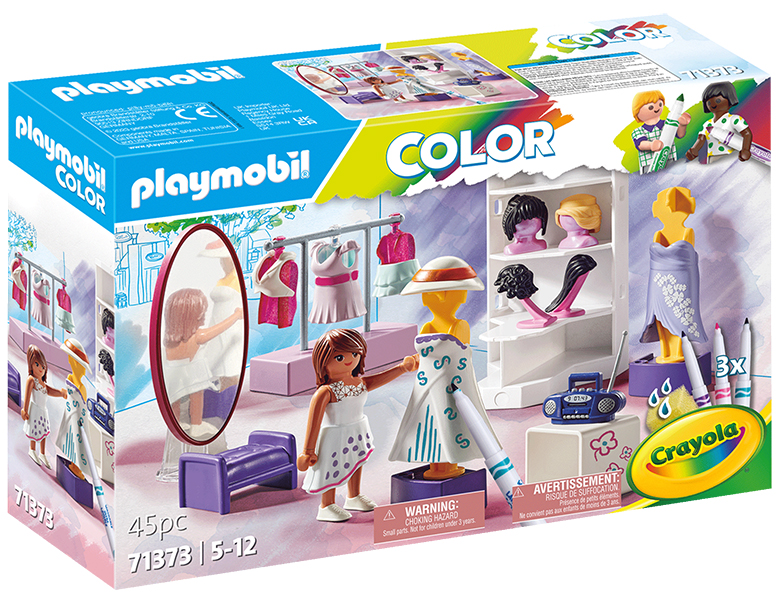 PLAYMOBIL Color Crayola Fashion Design Set 71373 | Diverse Spielfiguren