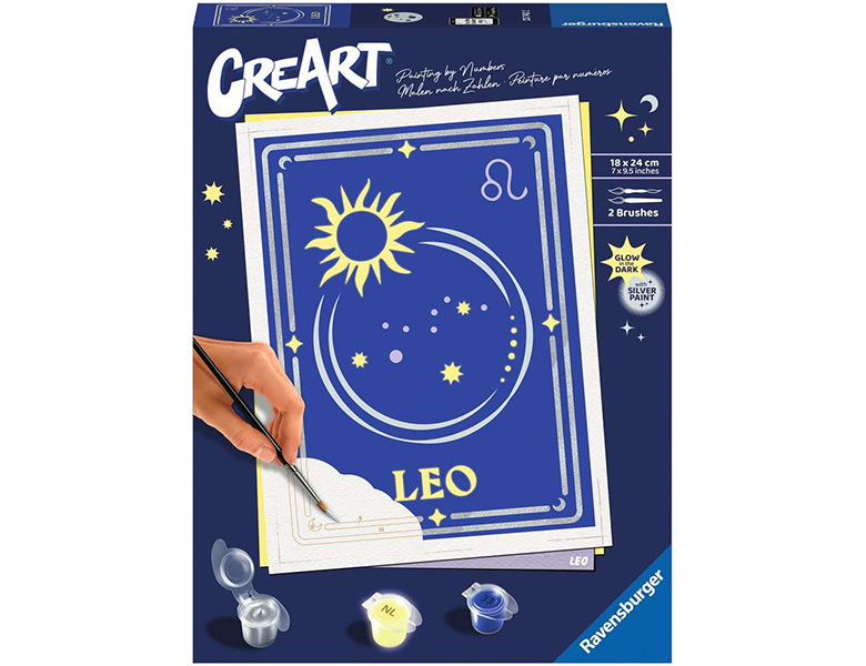 Ravensburger CreArt Sternzeichen Löwe Leo | Malen nach Zahlen