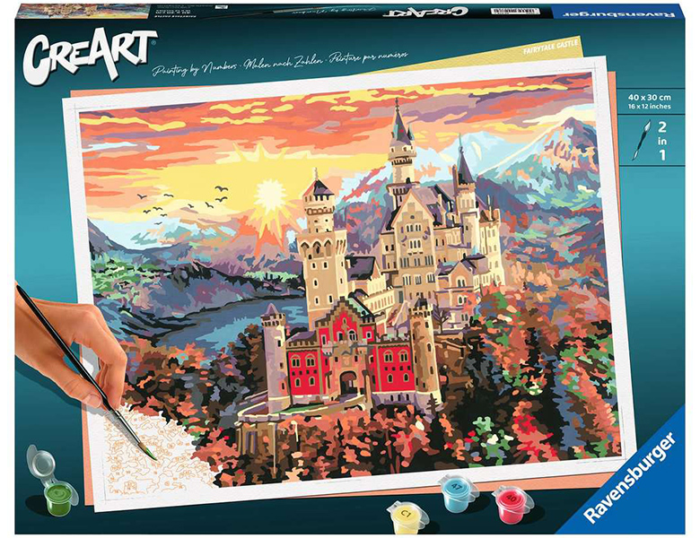 Ravensburger CreArt Märchenschloss | Malen nach Zahlen