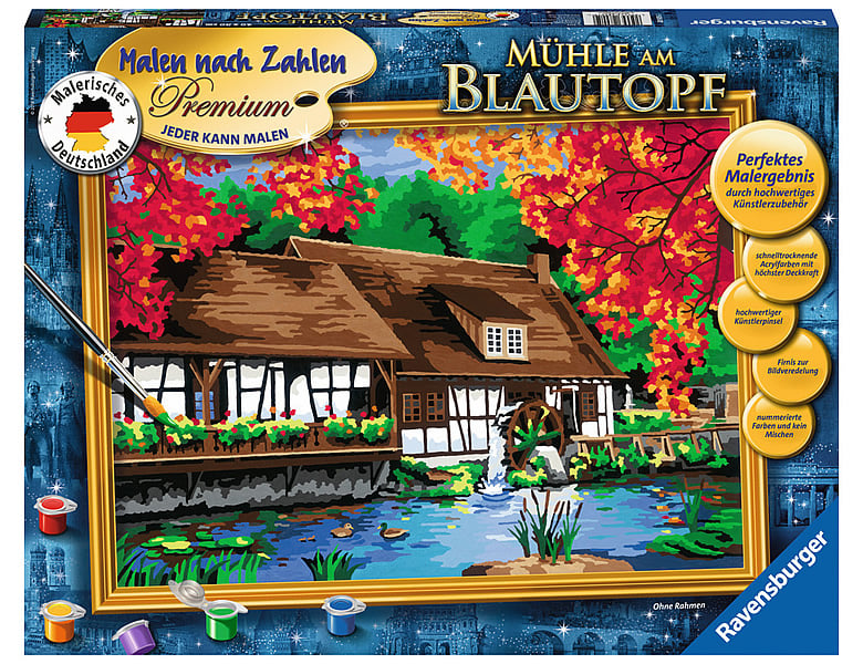 meinspielzeug - Ravensburger Malen nach Zahlen Mühle am Blautopf
