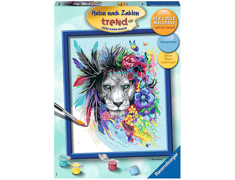 Ravensburger Malen nach Zahlen trend König der Tiere