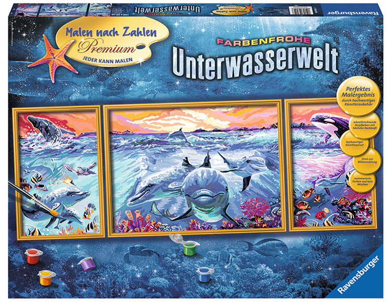 Ravensburger Malen nach Zahlen Premium Farbenfrohe Unterwasser