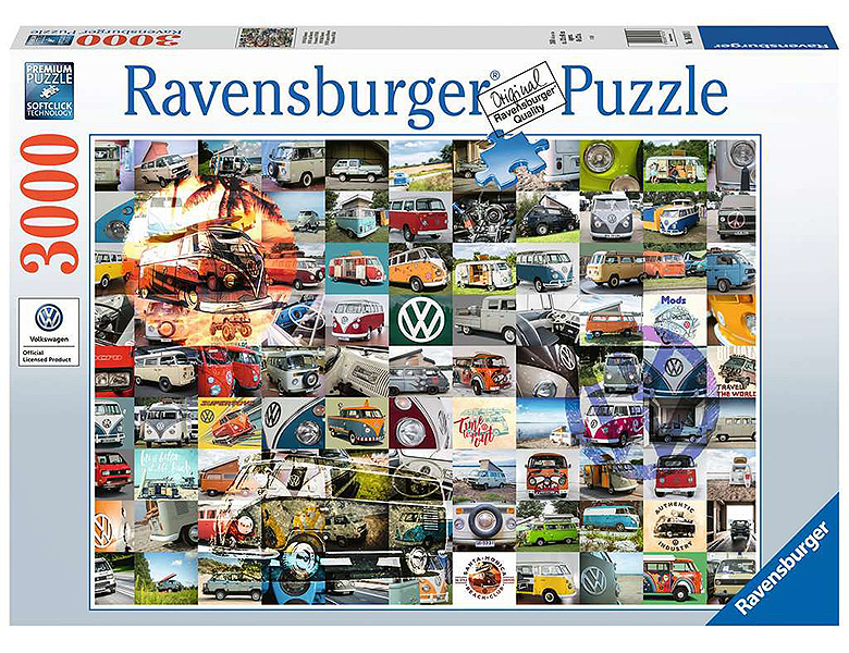 Ravensburger Puzzle 99 VW Bulli Moments 3000Teile | Riesenpuzzle 3000 Teile