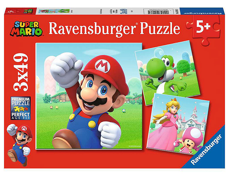 Ravensburger Puzzle Super Mario 3x49 | Mehrfach-Puzzle