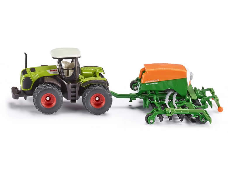 Siku Farmer Claas Traktor mit Sämaschine 1:87 | Traktoren