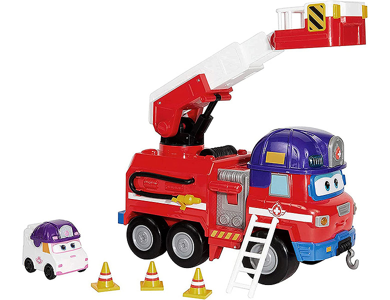 Alpha Toys Super Wings Feuerwehrauto Rescue Riders & Zoey | Spielzeugauto