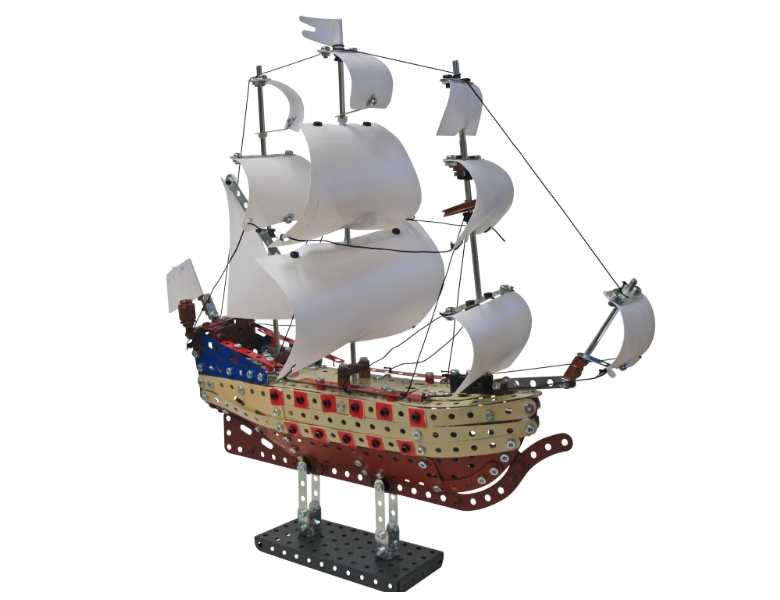 meinspielzeug - Meccano Tim und Struppi Segelschiff | Technische Bausätze